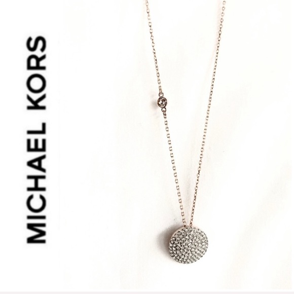 Michael Kors | Jewelry | Nwt Authentic Mk Rose Gold Tone Pave Disc ...